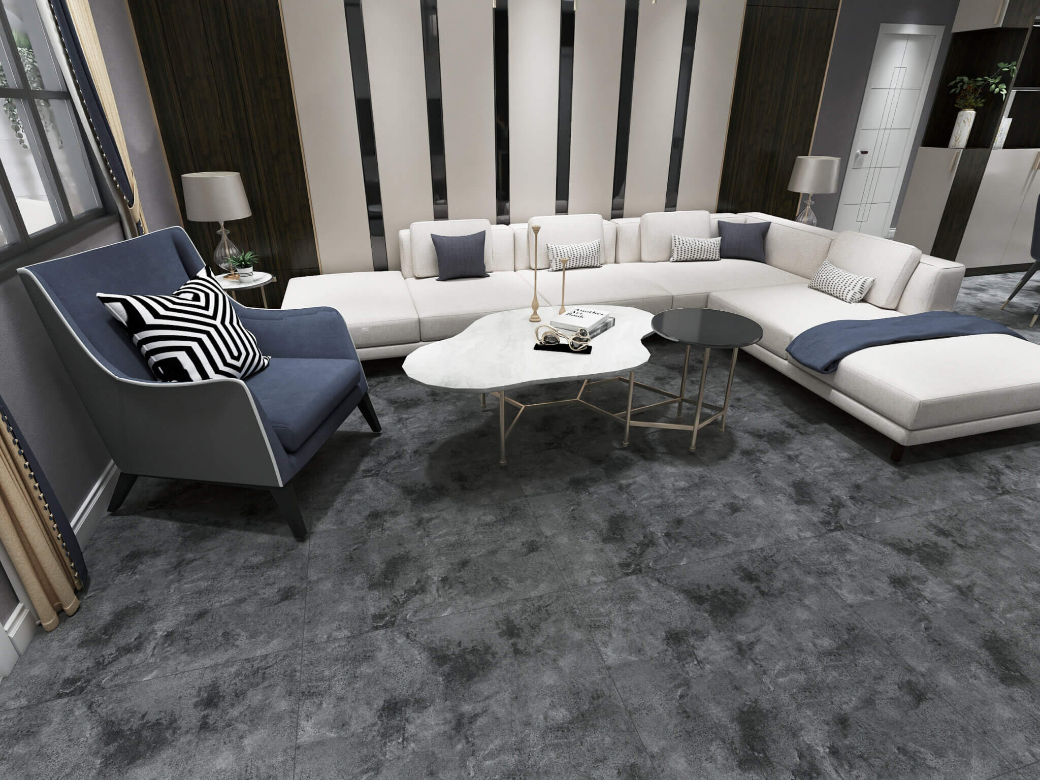 Peel & Stick Vinyl Tile: Easy Installation & Durable Design for Room